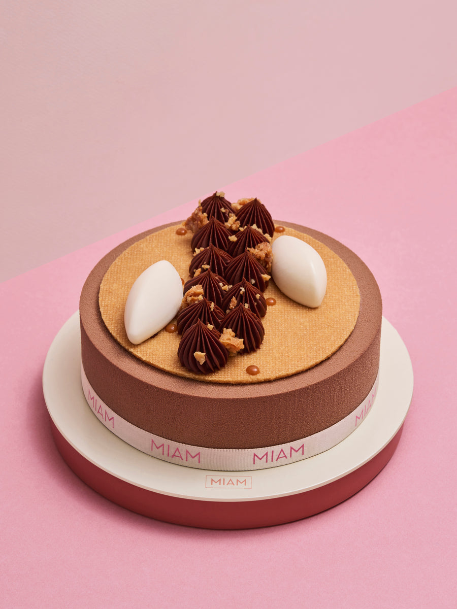 Eggless Dark Chocolate & Salted Caramel - 1 kg – Miam Gurgaon